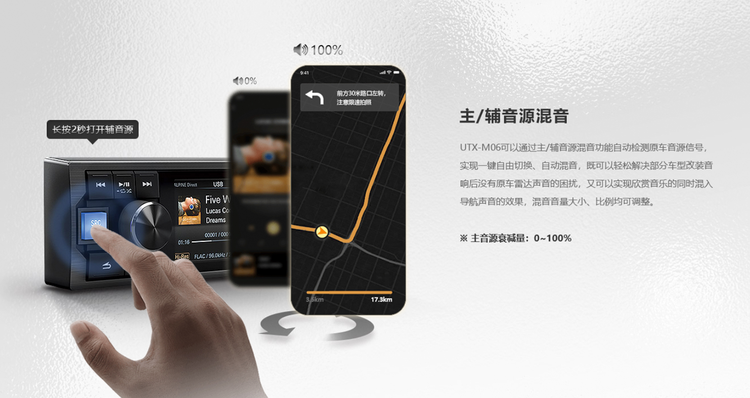 UTX-M06分體式高音質DSP媒體播放|-竹記貿易-產品資訊